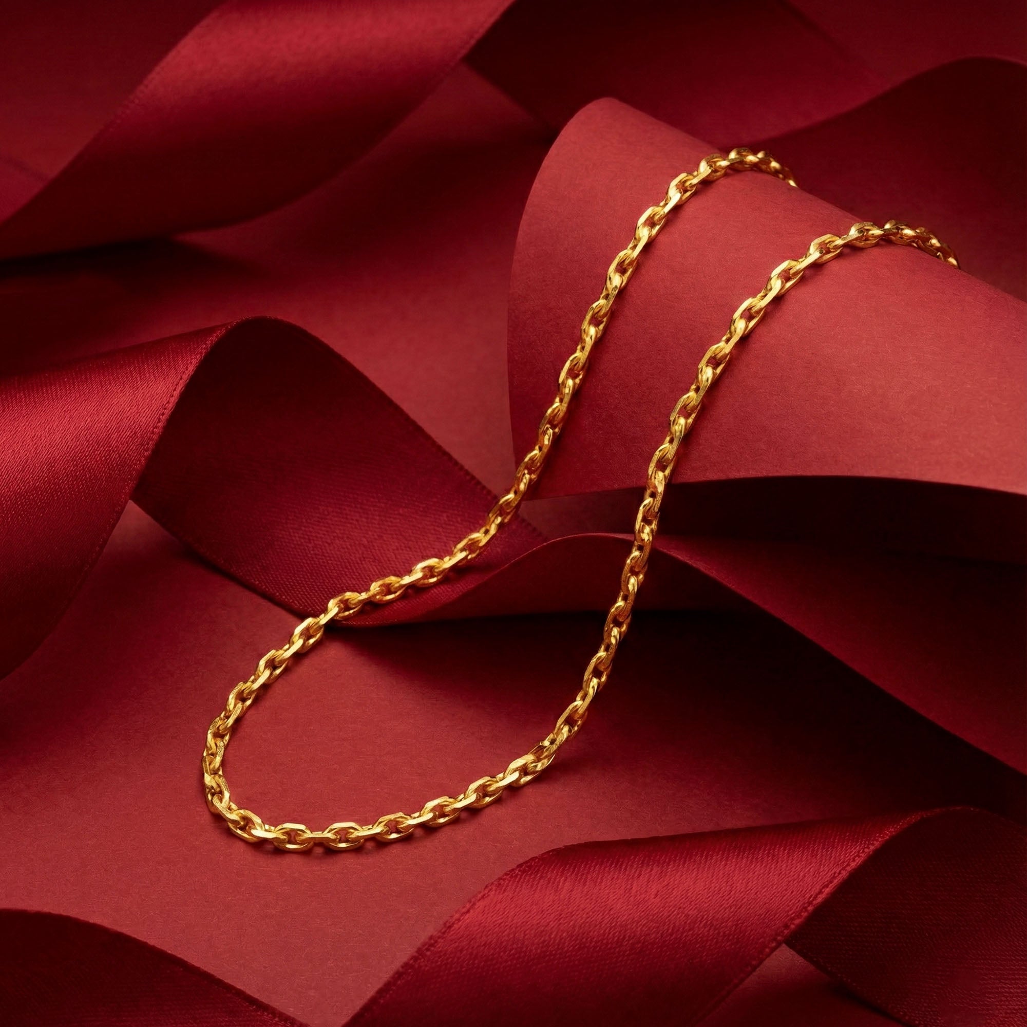916 Gold 65cm Solid Wanzi Chain (200GM)- PREORDER – Top Gold Shop