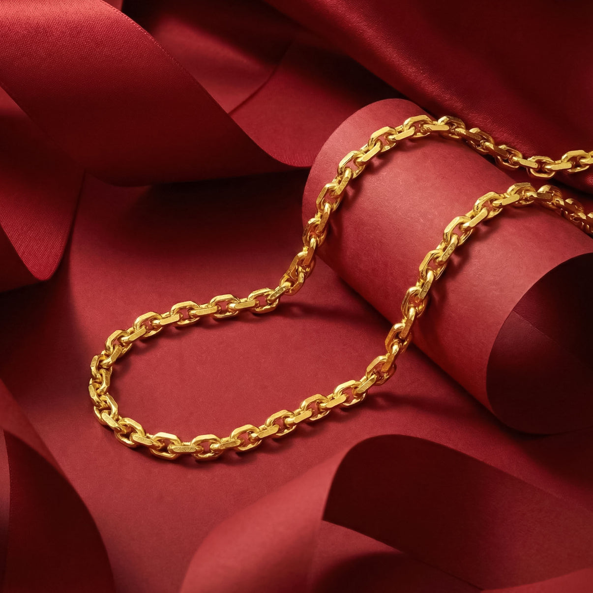 916 Gold 65cm Solid Wanzi Chain (400GM)- PREORDER – Top Gold Shop