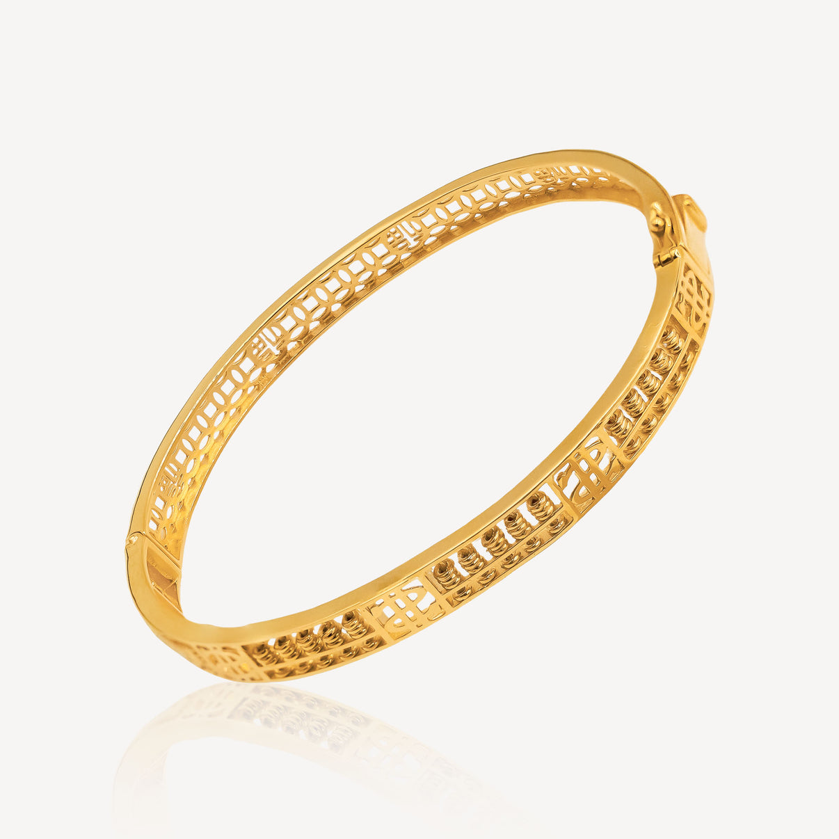 916 Gold Coin Abacus Bangle – Top Gold Shop