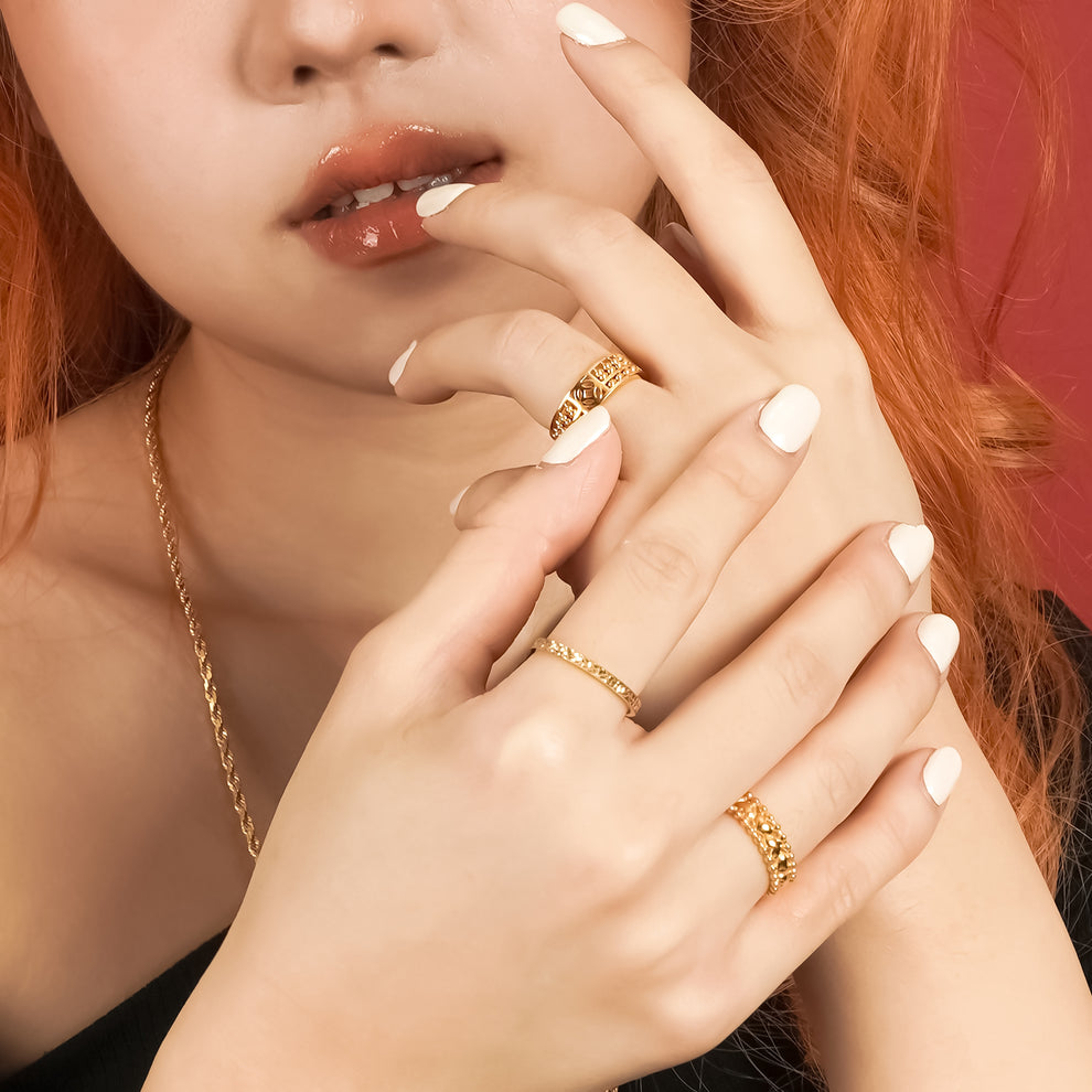 916 Gold Coin Abacus Ring – Top Gold Shop