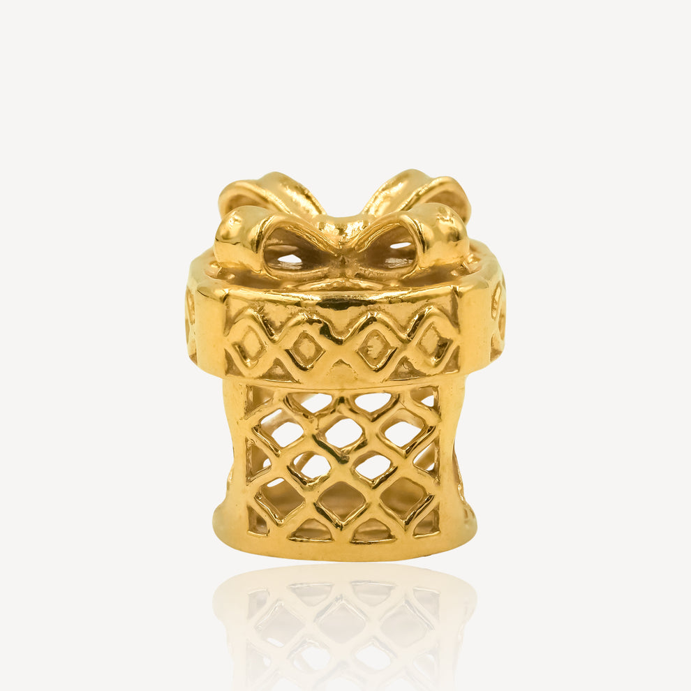 916 Gold Gift Box Charm ( CAN OPEN) – Top Gold Shop