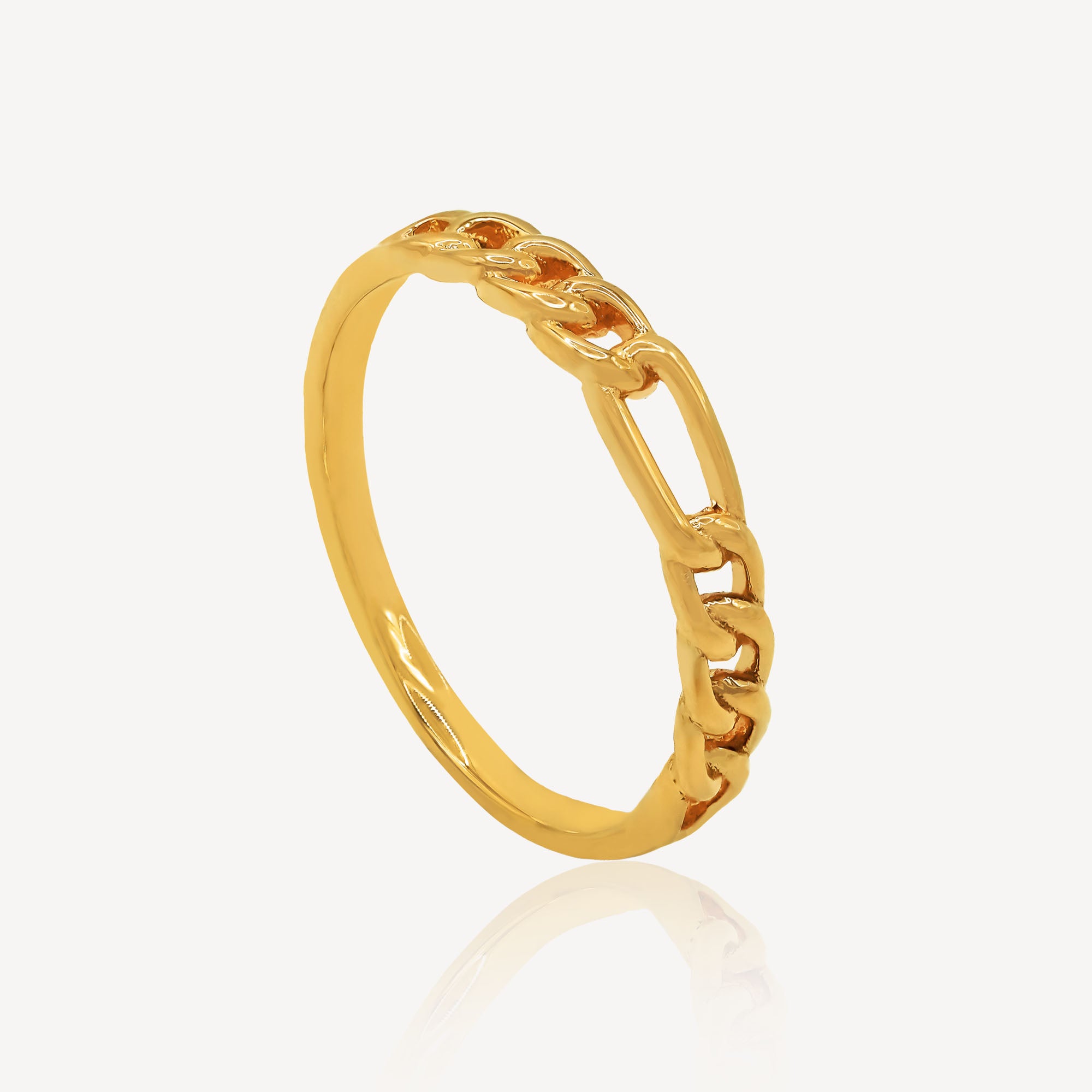 916 Gold Link Ring – Top Gold Shop
