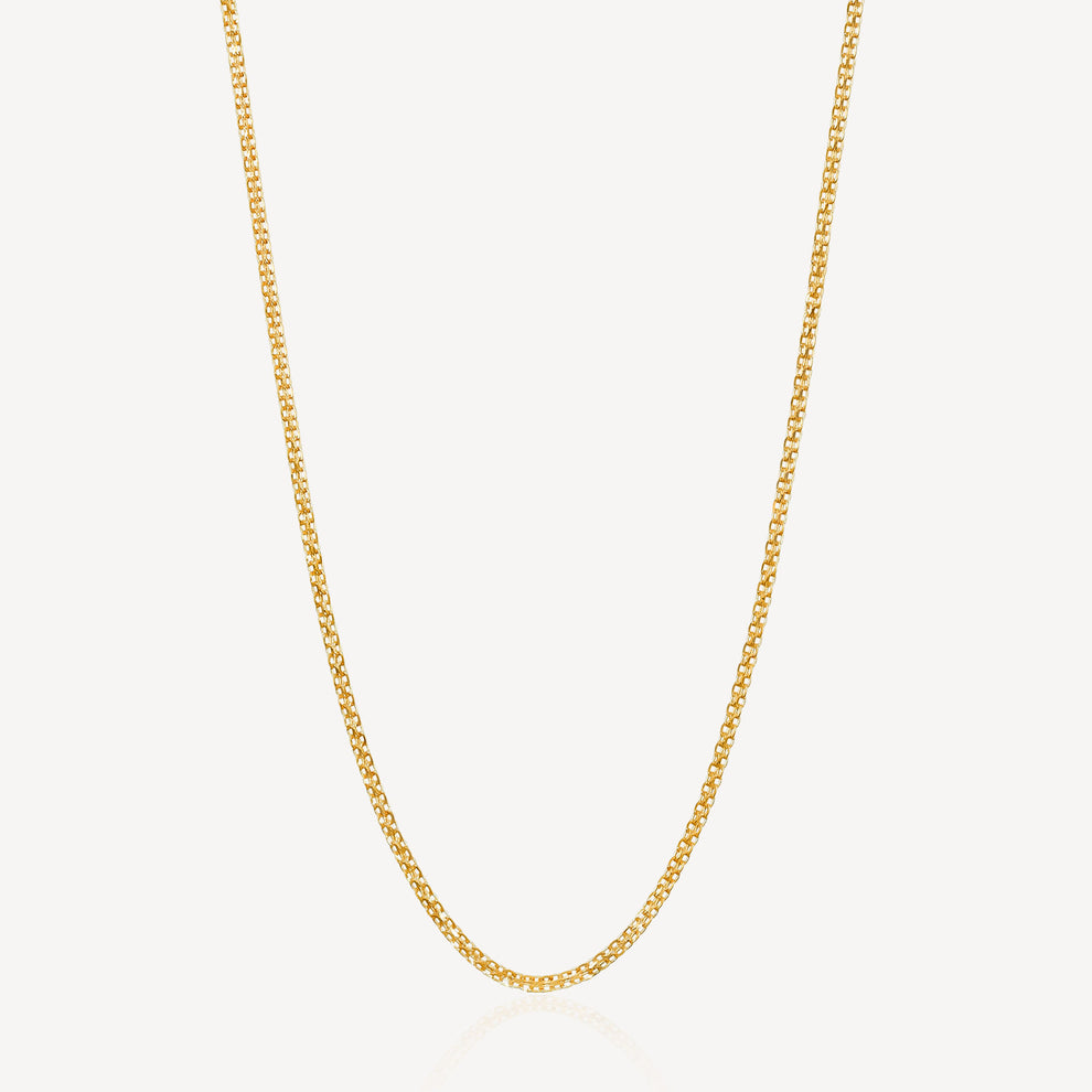 916 Gold Milan Box Chain – Top Gold Shop