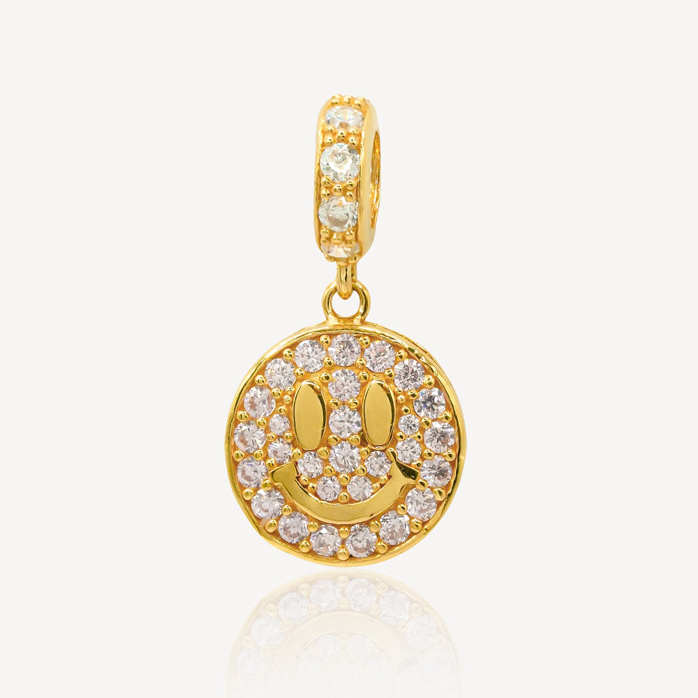 916 Gold Smiling Face Charm – Top Gold Shop