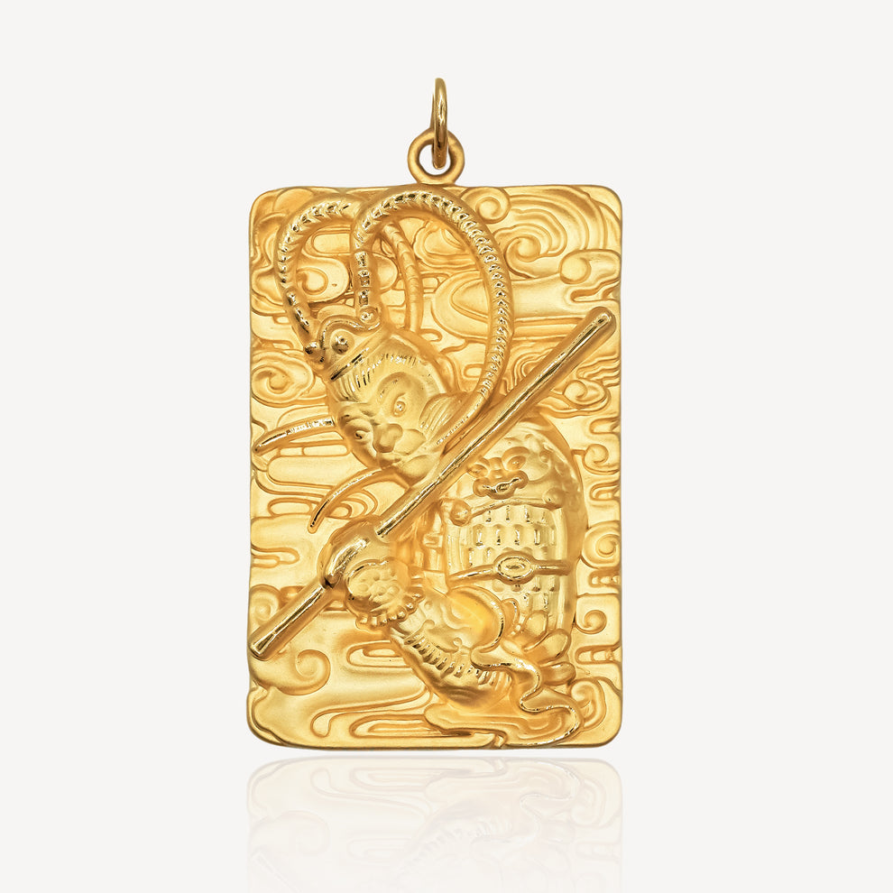 999 Gold Hollow WuKong Pendant – Top Gold Shop
